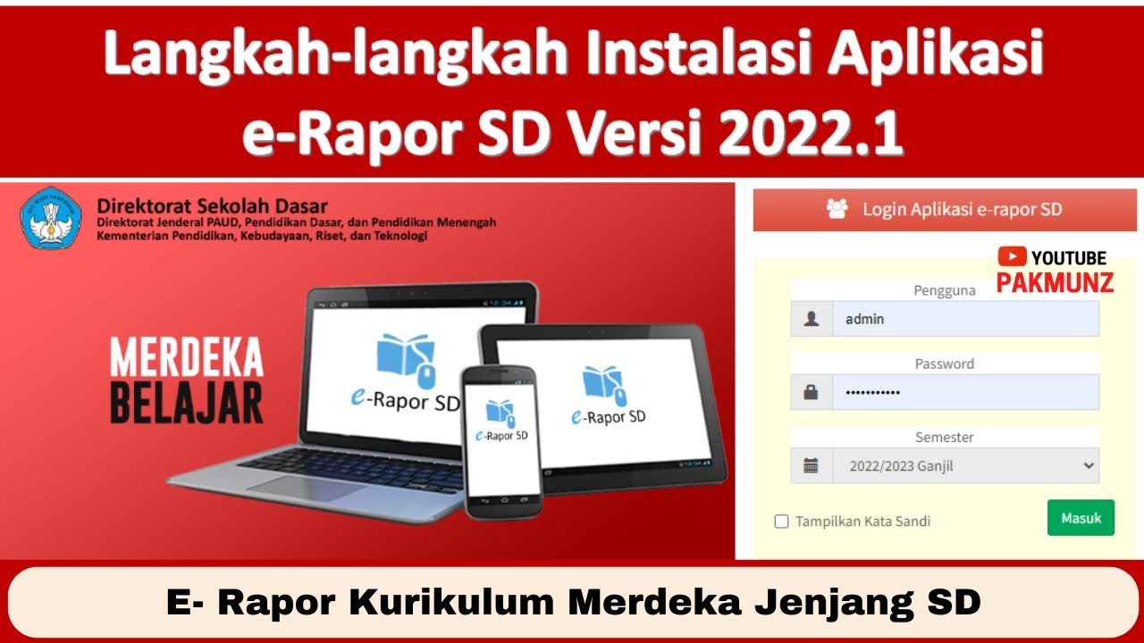 Cara Instal E-Rapor SD Lengkap dengan Penggunaannya - Fakta.id
